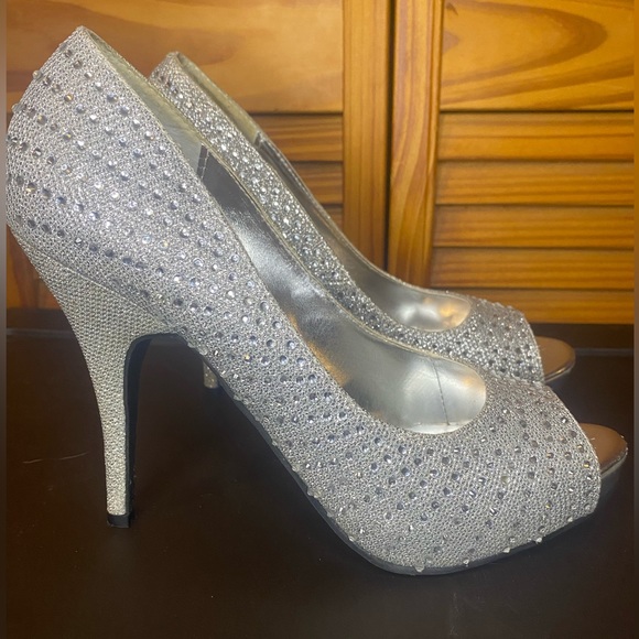 Deb | Shoes | Fully Sparkly High Heel Shoes | Poshmark